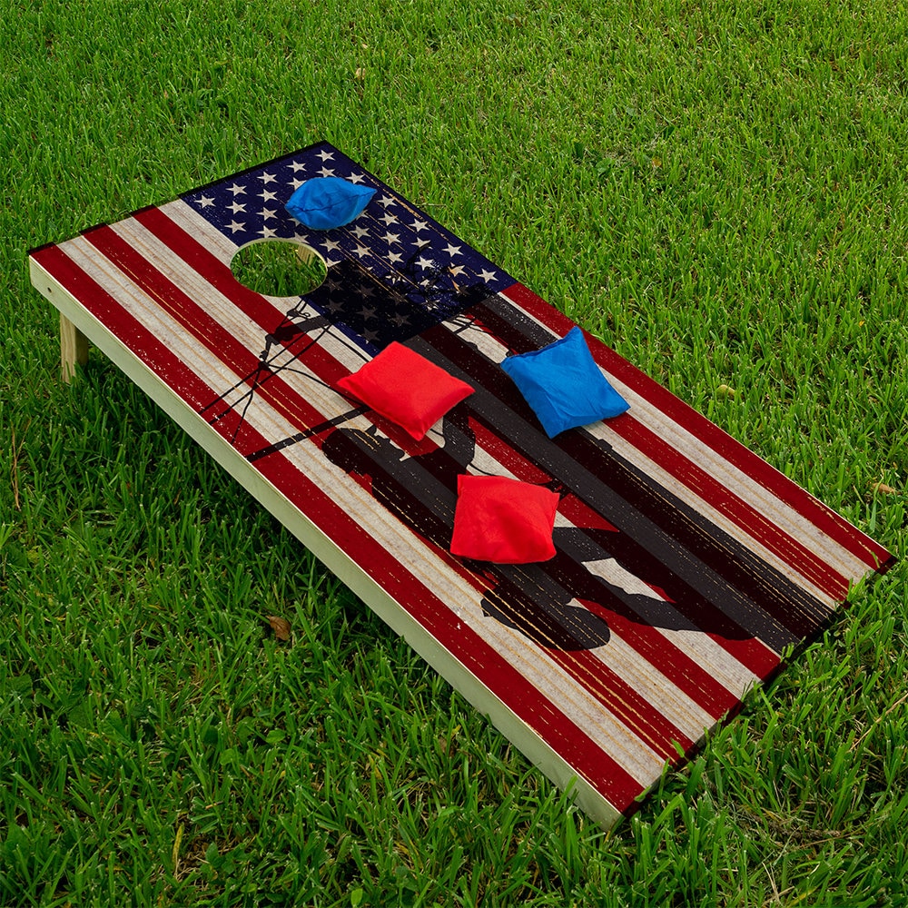 New! - Cornhole Board Wraps - Lone Star Art