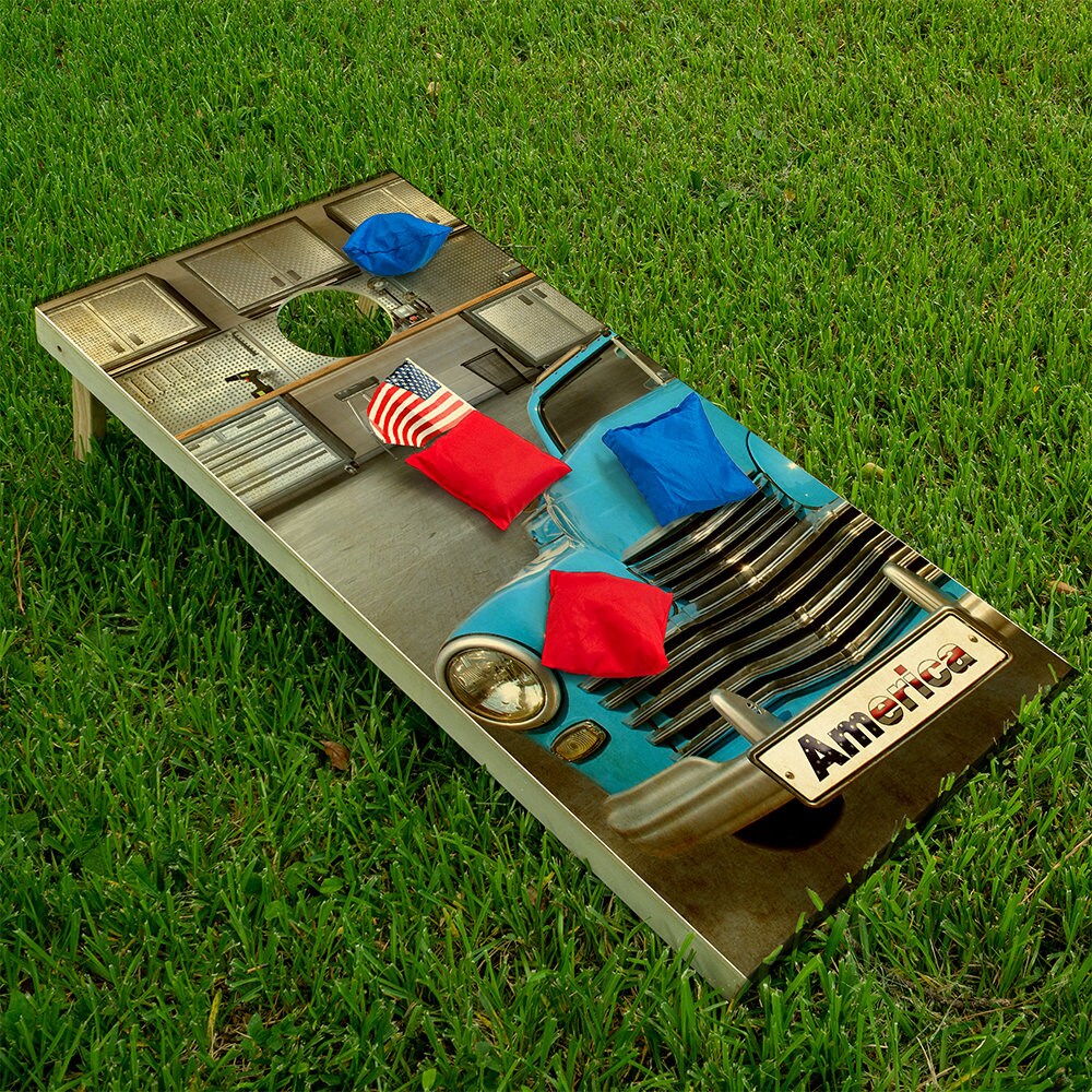 New! - Cornhole Board Wraps - Lone Star Art